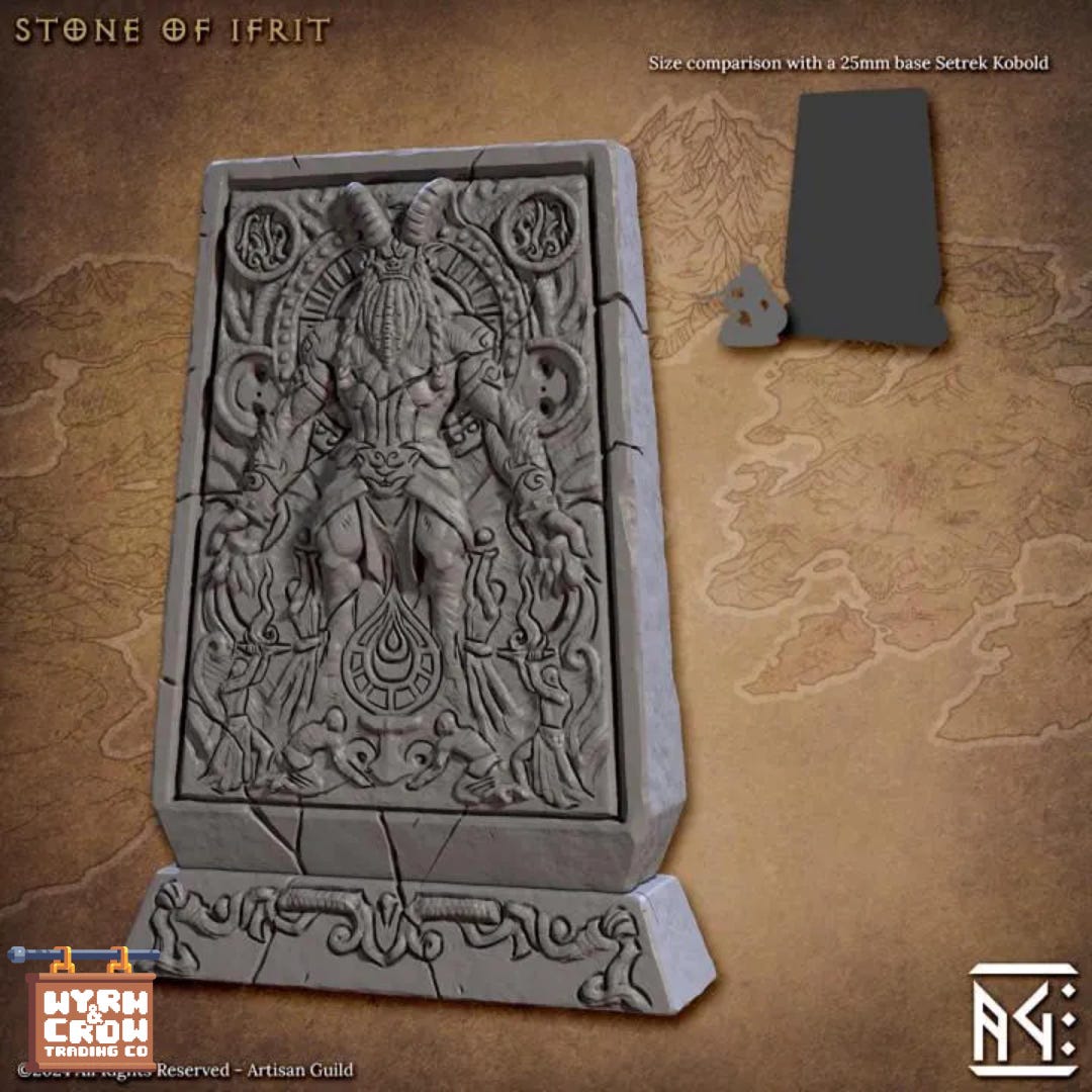 Stone of Ifrit — Demonic Idol Resin Terrain, Artisan Guild (28/32/50mm ...