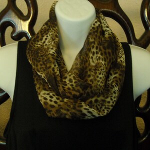 Leopard Infinity Scarf/african Print Infinity Scarf/gift for Her ...