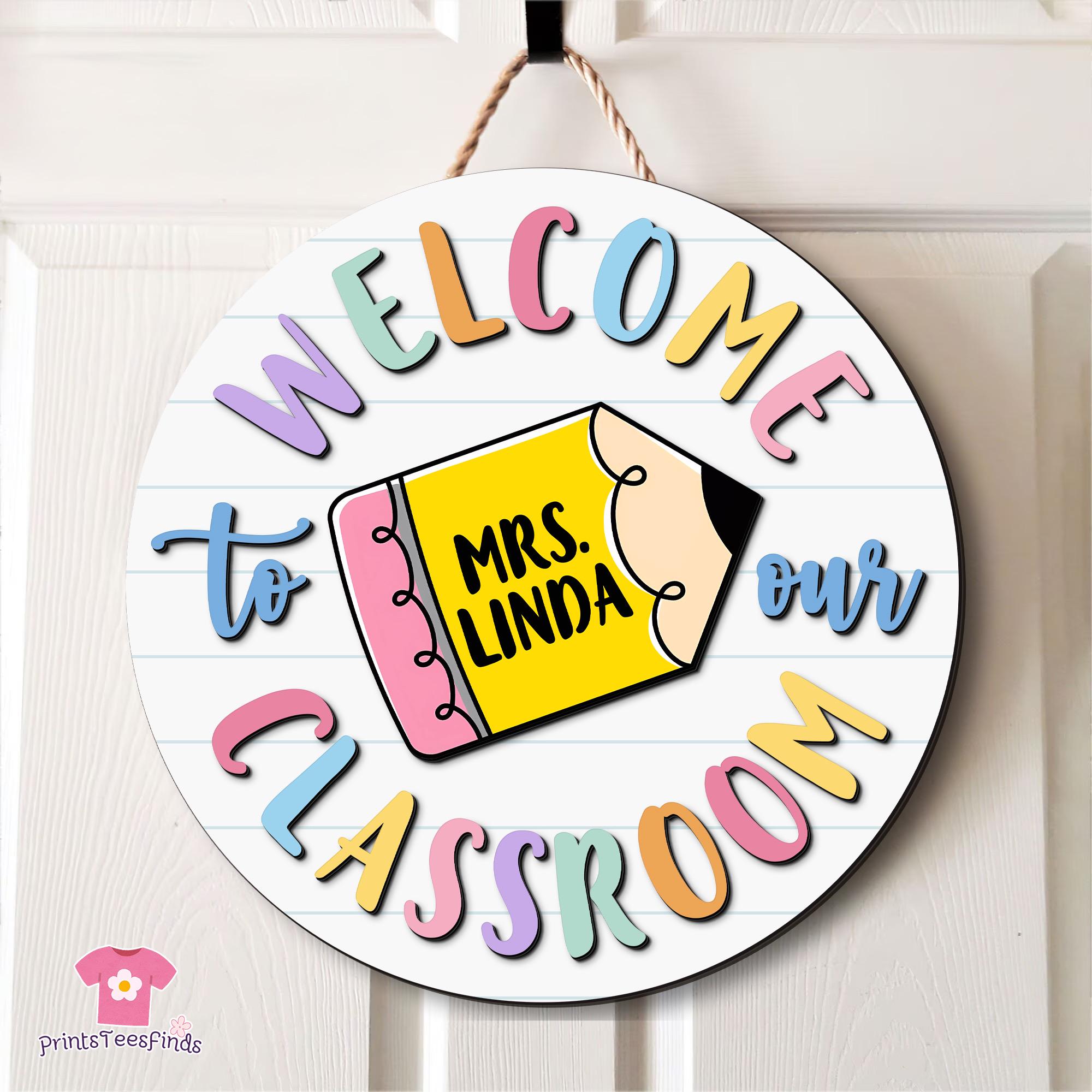 Teacher Door Hanger, Teacher Door Sign, Classroom Decor, Teacher ...