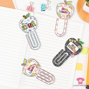 Personalized Teacher Paper Clip, Custom Teacher Name Jumbo Paperclip ...