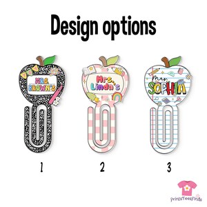 Personalized Teacher Paper Clip, Custom Teacher Name Jumbo Paperclip ...