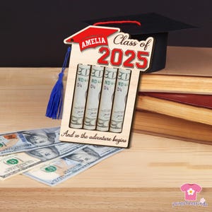 Custom Graduation Money Holder, Class of 2025 Gift, High School Senior ...