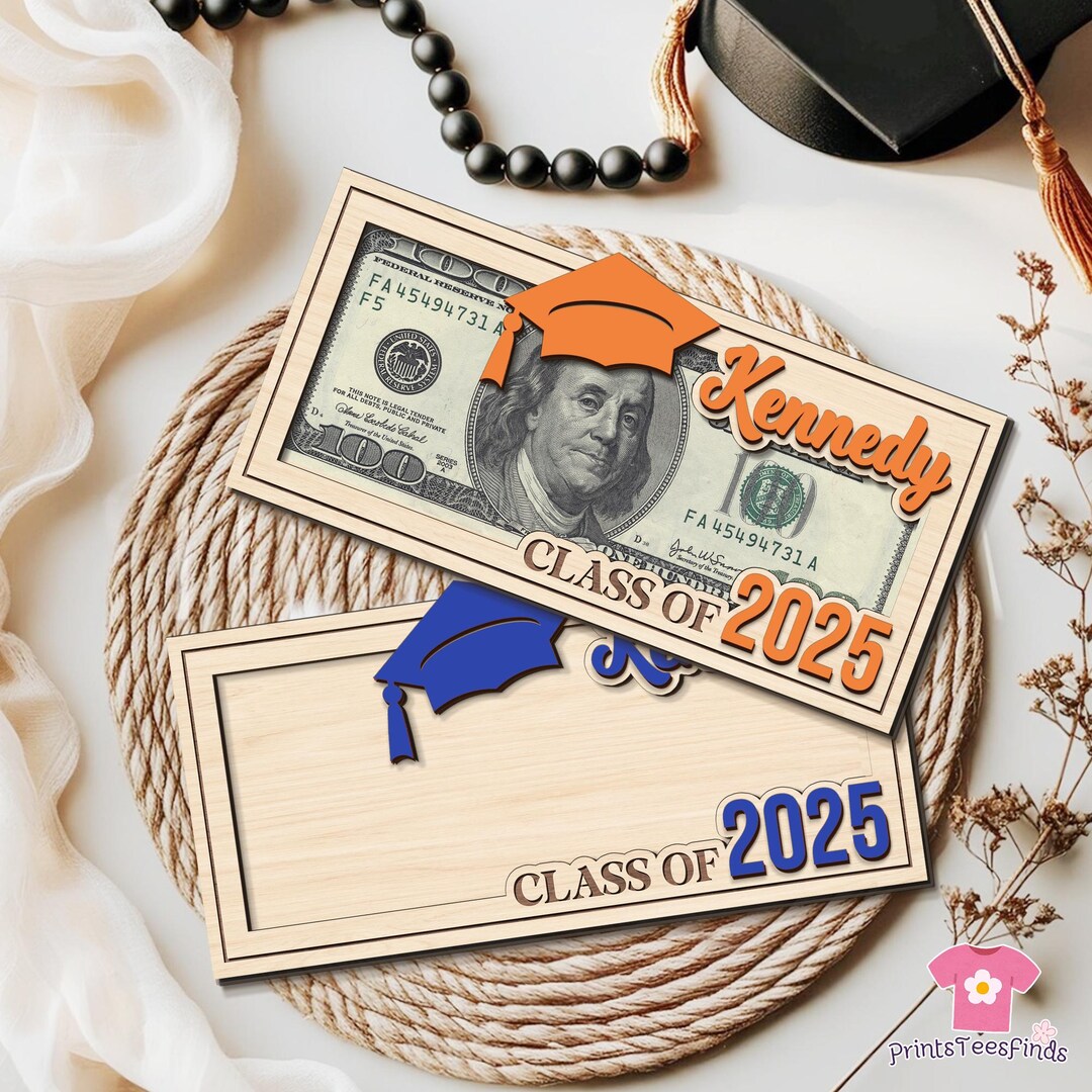 Personalized Graduation Money Holder, Custom Money Gift Holder, Class ...