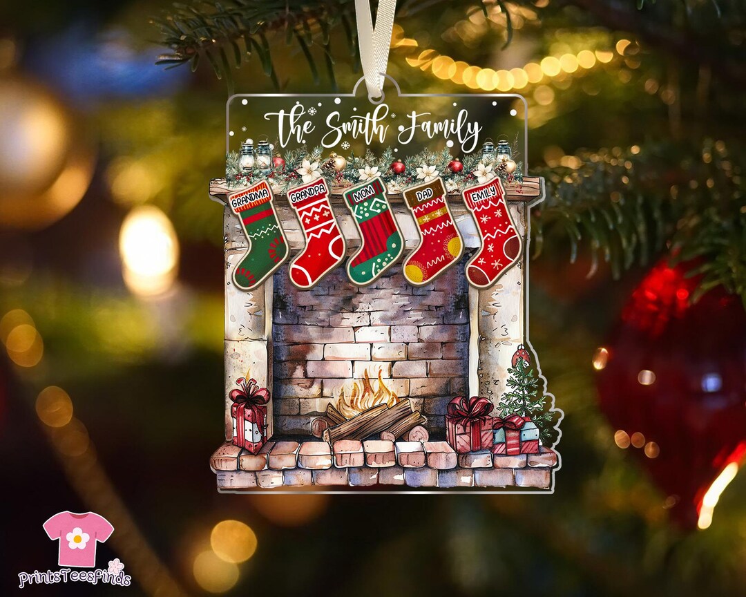 Personalized Family Christmas Ornament, Family Christmas Stocking ...