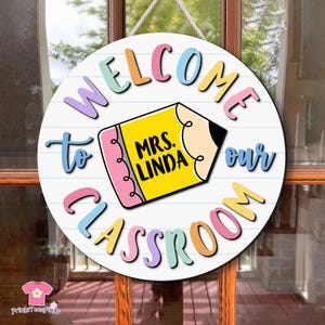 Teacher Door Hanger, Teacher Door Sign, Classroom Decor, Teacher ...