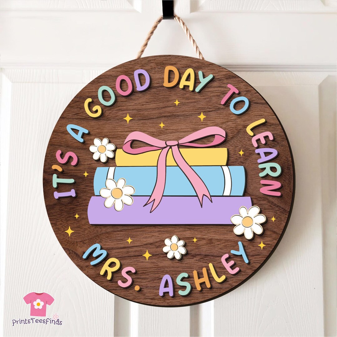 Teacher Door Sign, Classroom Decor, Back to School Gift, Teacher Gifts ...