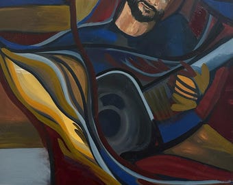 Bonnie Raitt Art - Original Painting by John Bukaty | 24 X 36 | Acrylic ...