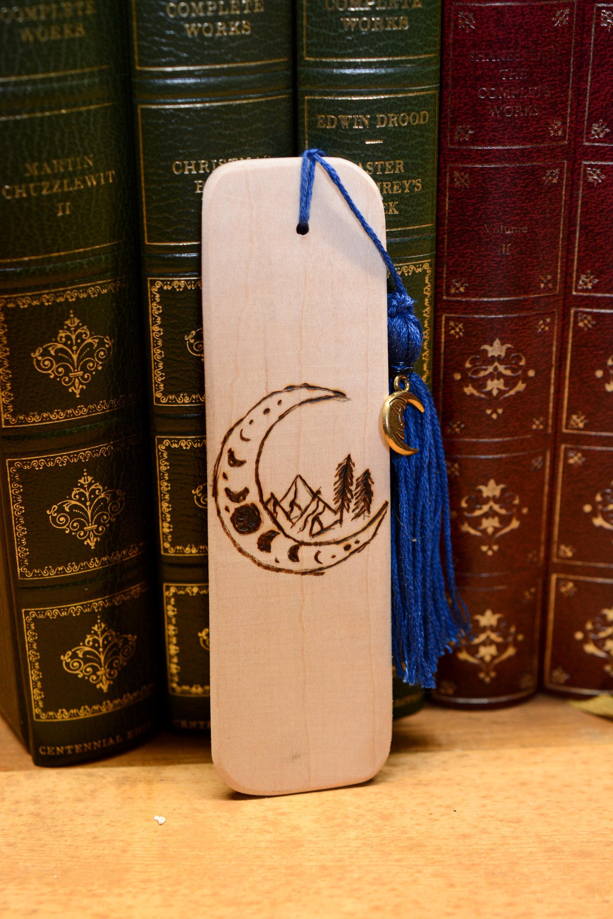 Handmade Wooden Bookmark, Wood Grain Bookmarks. Elegant Designs. - Etsy