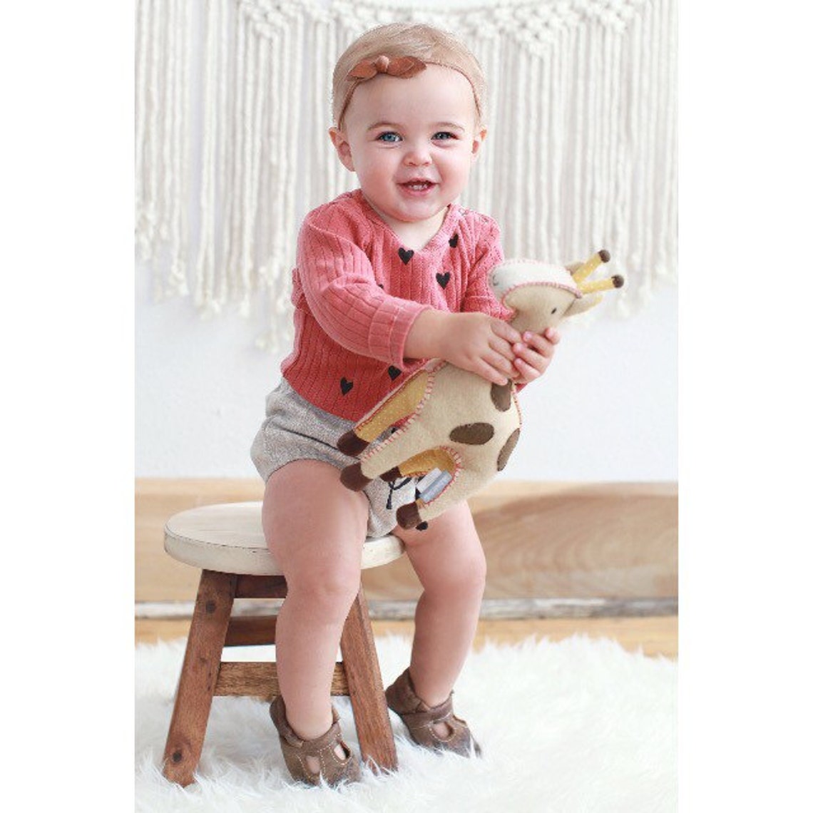 Bison on Black Buffalo Soft Soled Leather Shoes Slippers Baby and ...