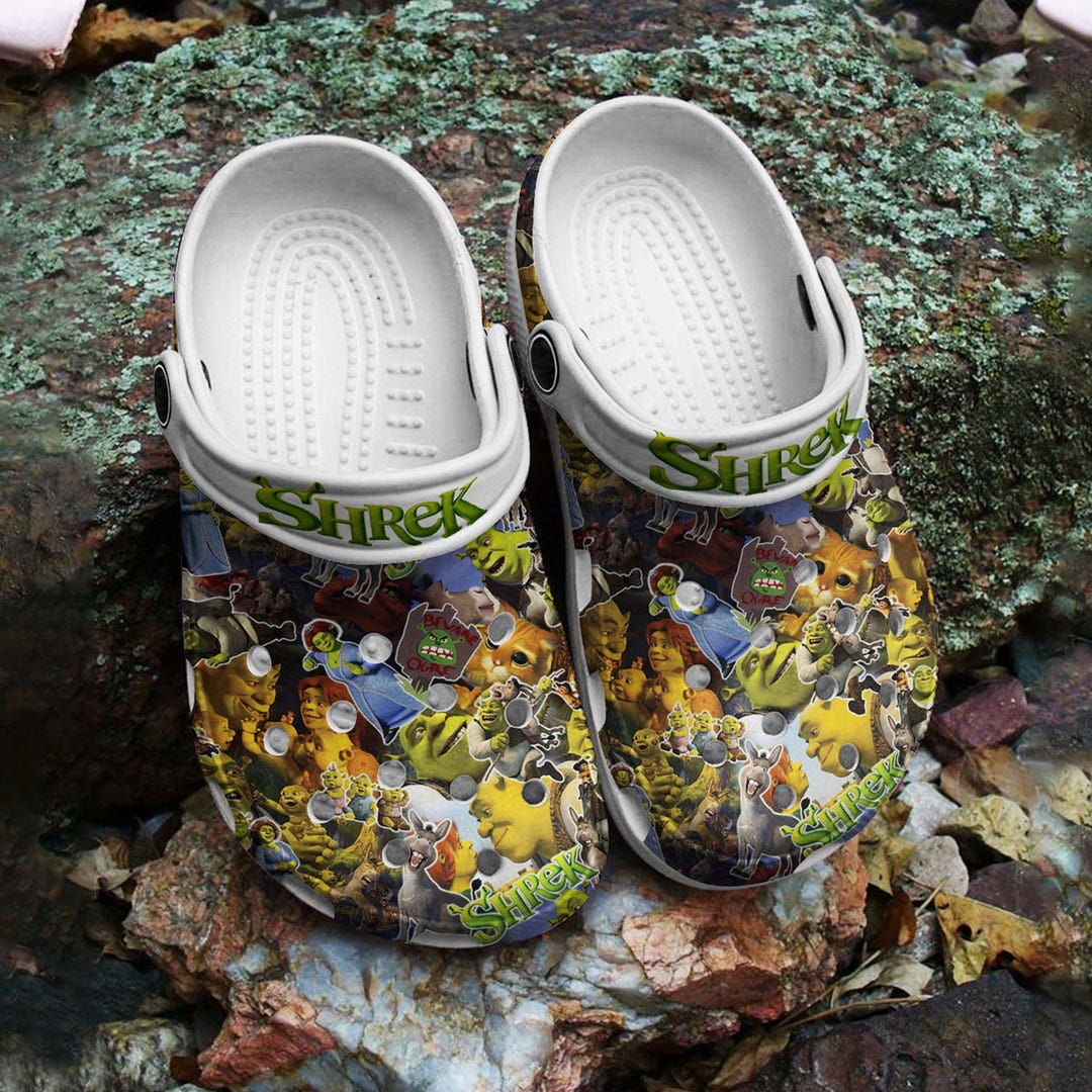 Shrek Clogs, Shrek Sandals, Shrek Summer Shoes, Scared Shrekless Clogs ...