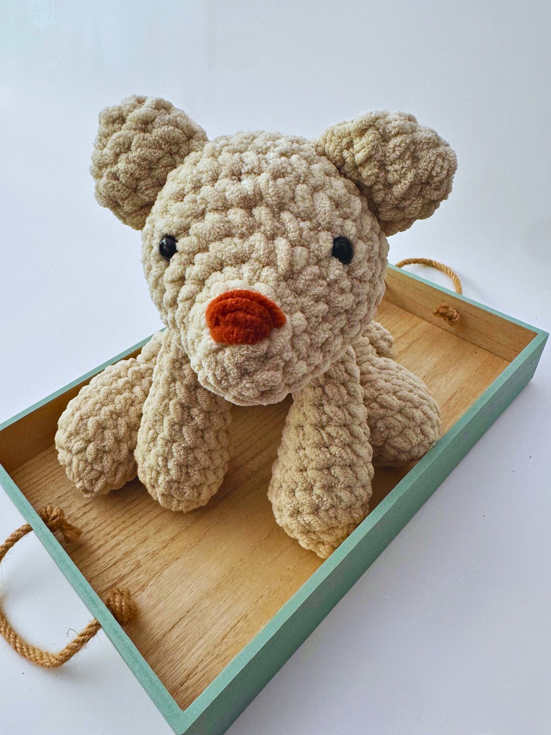 Beam Bear, Crochet Bear, Crochet Plushie, Teddy Bear, Handmade, Toy ...