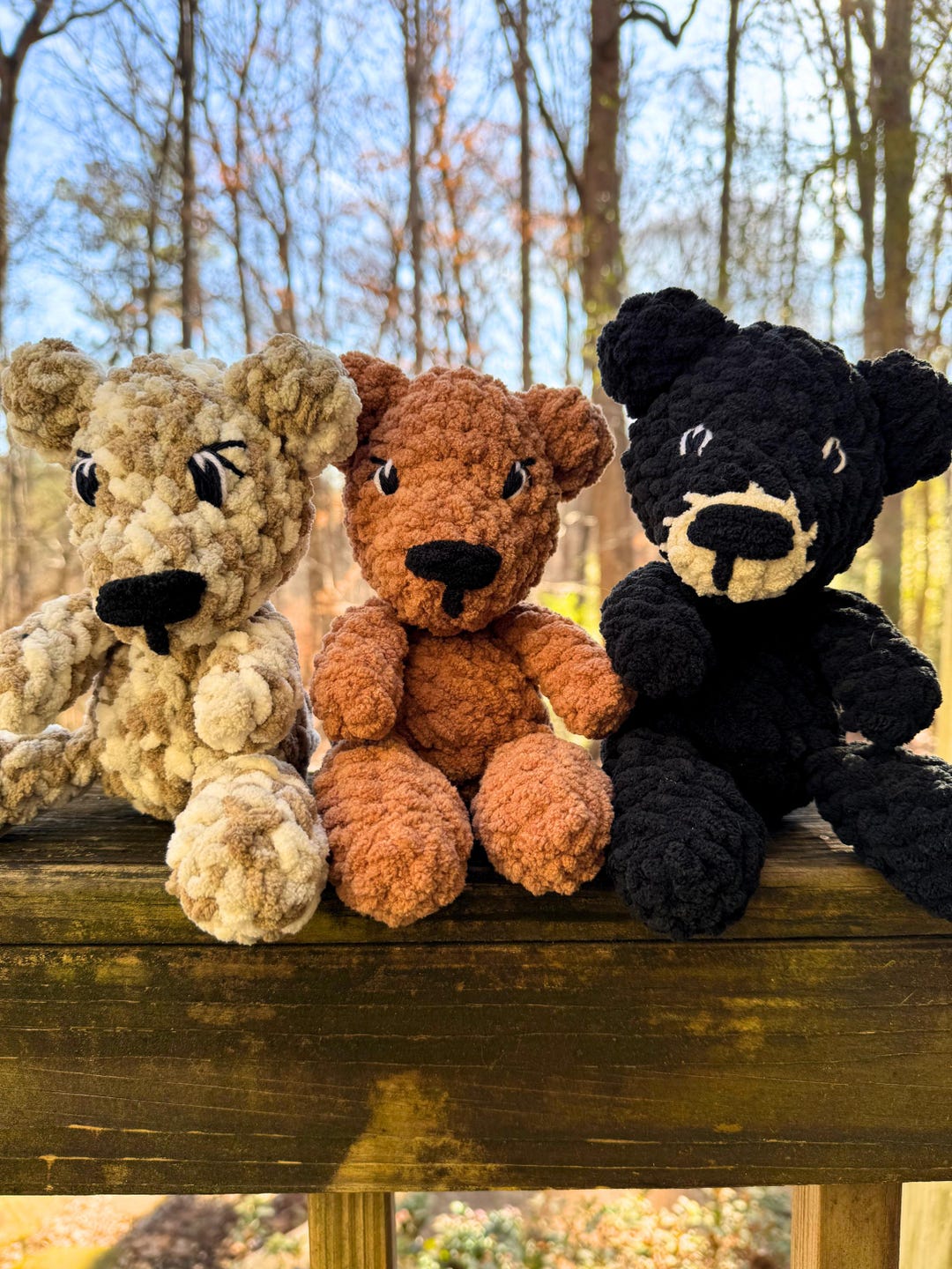 MADE TO ORDER- Teddy Bear, Bear Toy, Bear Stuffy, Bear, Crochet Bear ...