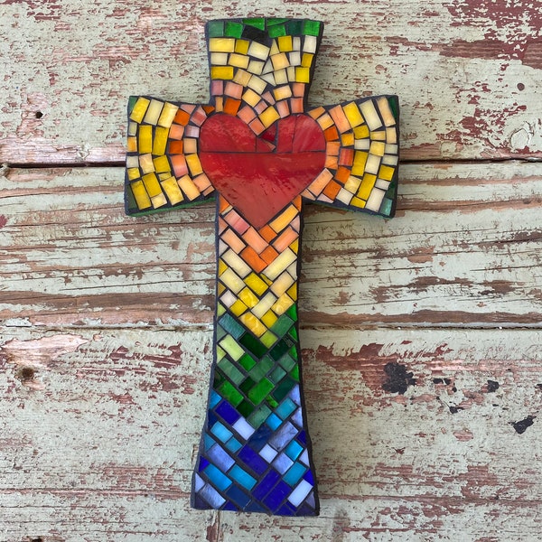 Mosaic Cross - Etsy