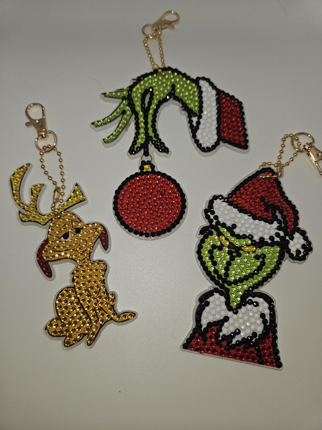 Grinch Ornaments Set G - Etsy