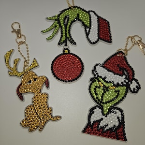 Grinch Ornaments Set G - Etsy
