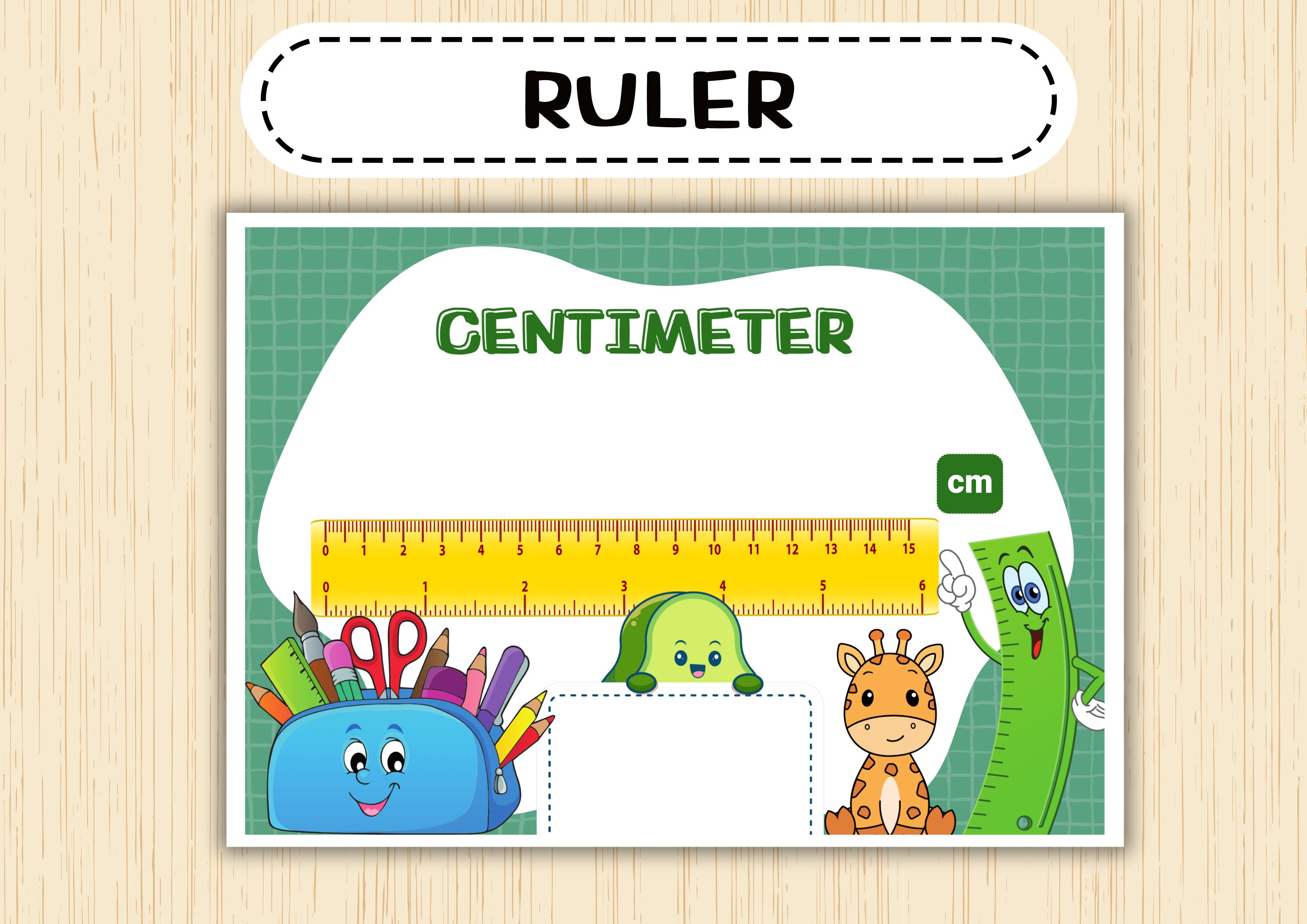 Measurement Game: Centimeter Pretend Play Activity (PDF) - Etsy