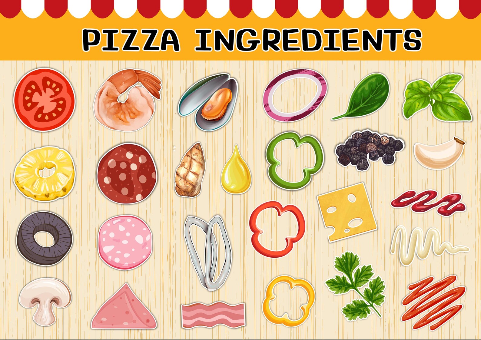 Build a Pizza Game, Make a Pizza, Pizza Pretend Play,preschool ...