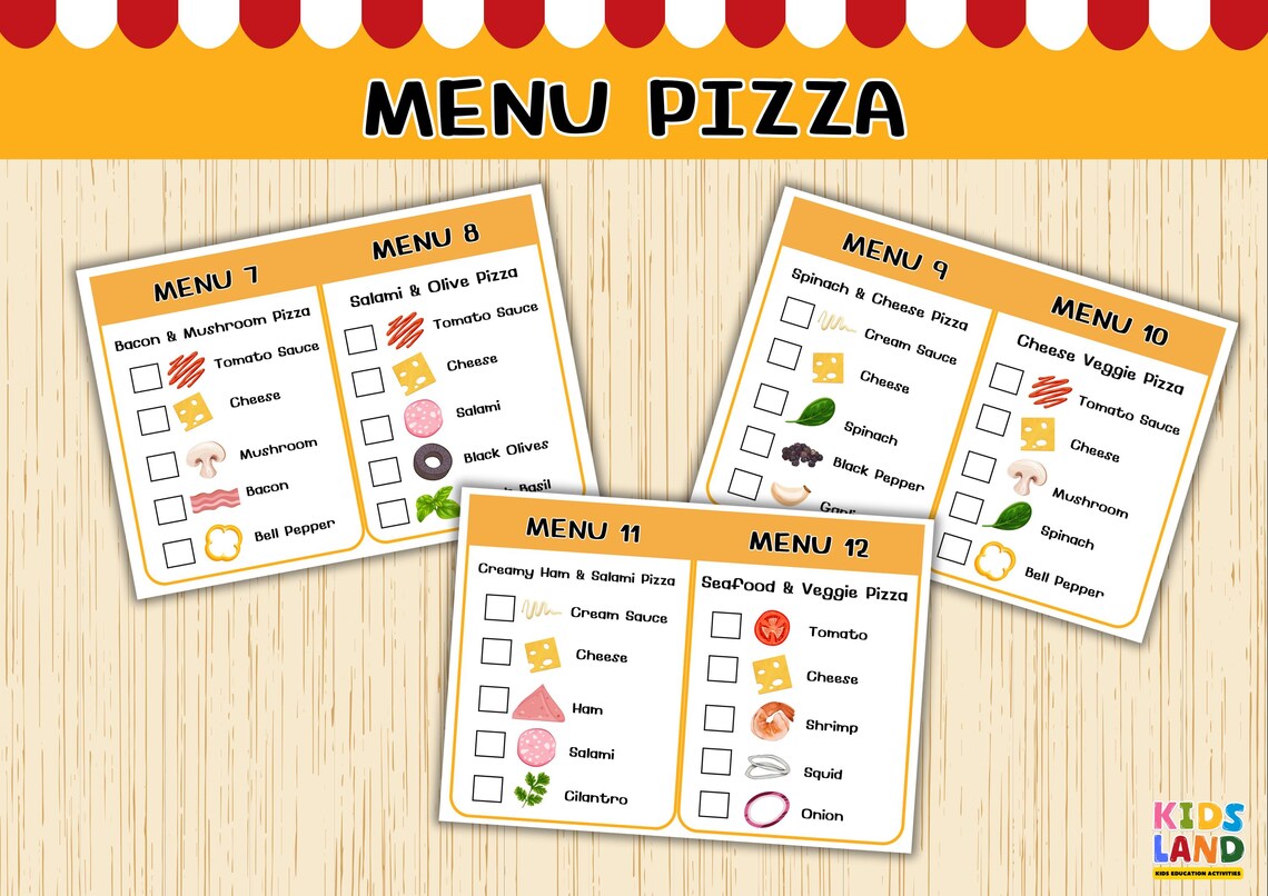 Build a Pizza Game, Make a Pizza, Pizza Pretend Play,preschool ...