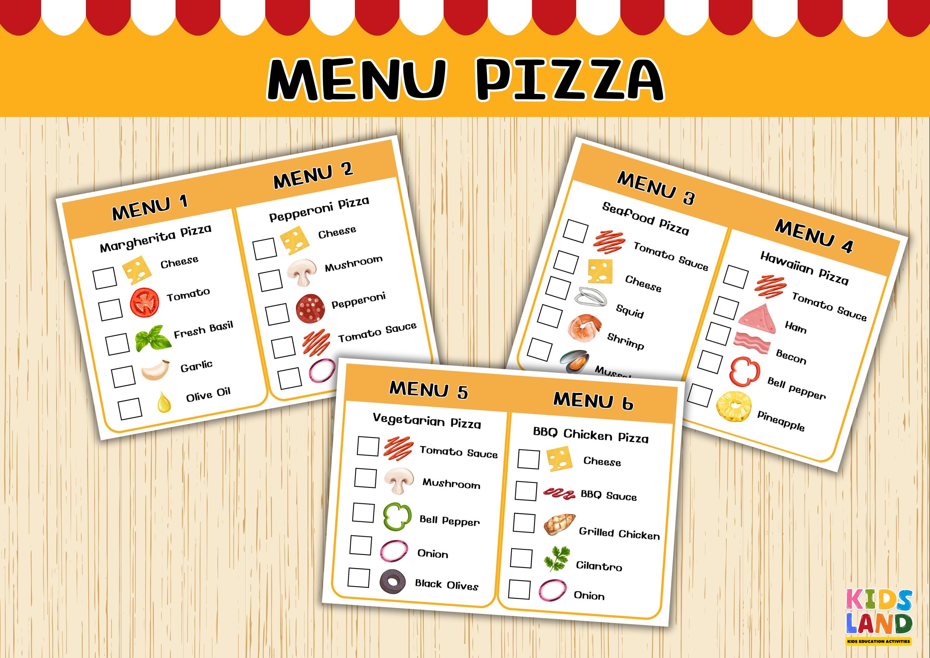 Build a Pizza Game, Make a Pizza, Pizza Pretend Play,preschool ...