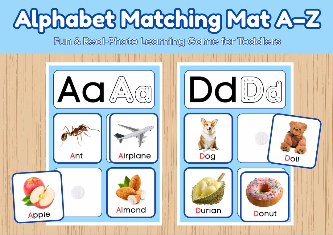 Phonics Printable Activity, Alphabet Matching Preschool, Letter ...