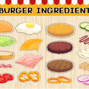 Build a Burger Game: Pretend Play Set (PDF Download) - Etsy
