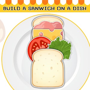 Build a Sandwich Game: Pretend Play Learning Activity (PDF) - Etsy