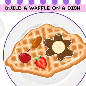 Build a Waffle Game, Waffle Pretend Play,preschool, Learning Activity ...