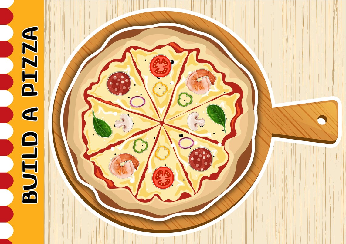 Build a Pizza Game, Make a Pizza, Pizza Pretend Play,preschool ...