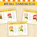 Build a Sandwich Game: Pretend Play Learning Activity (PDF) - Etsy