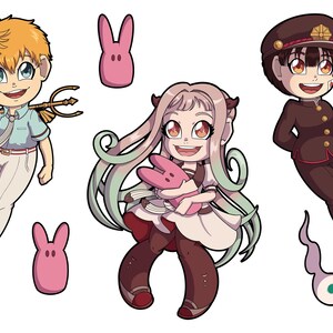 Chibi Hanako-kun Yashiro Kou Sticker Sheet - Etsy
