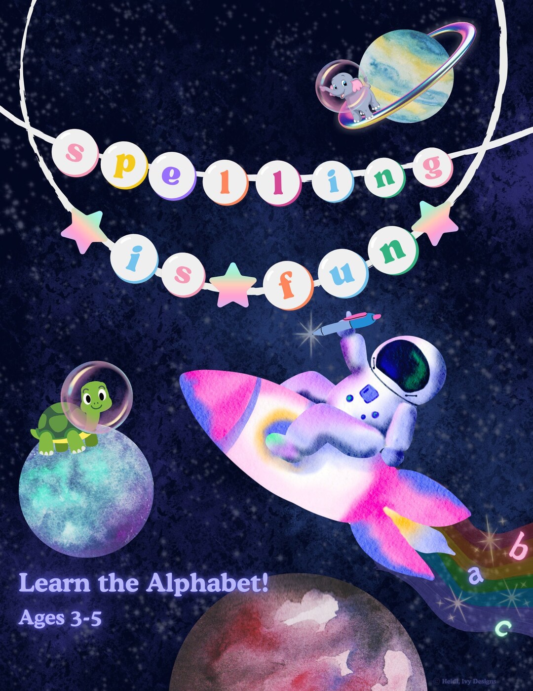 Spelling is Fun Learn the Alphabet Booklet for Children 3-5 Years Old ...
