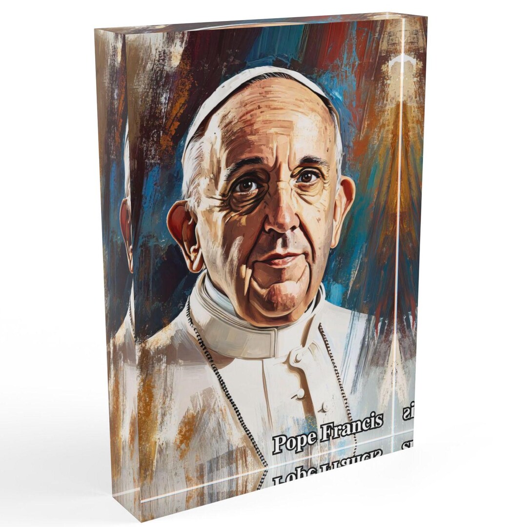 Pope Francis Acrylic Photo Block | Perfect Gift for Catholics | 5" X 7 ...