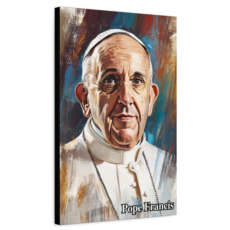 POPE FRANCIS | Matte Canvas Wrap, Stretched, 1. 25", Wall Art, Home ...