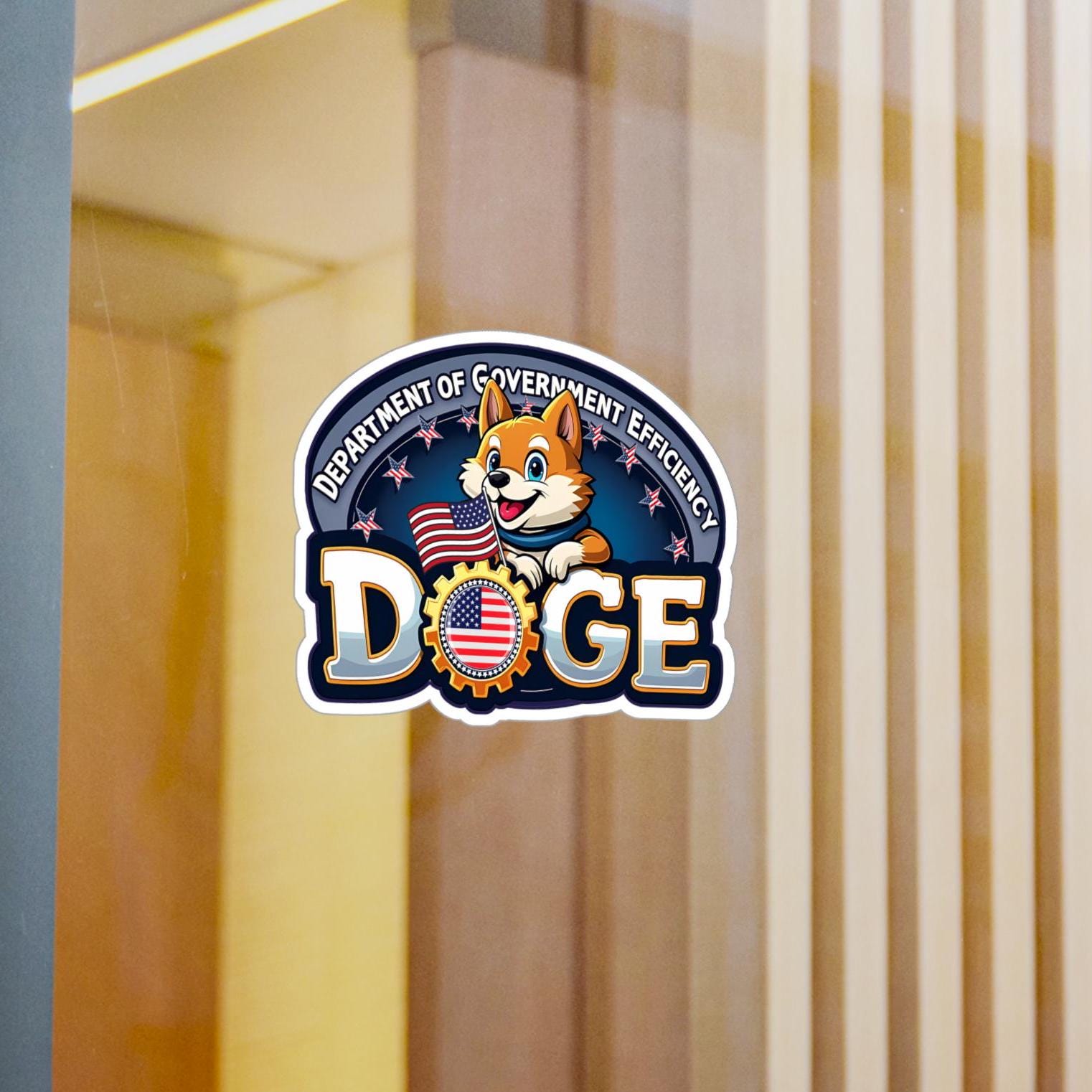 DOGE Decal | Department of Government Efficiency | Kiss-cut Vinyl ...