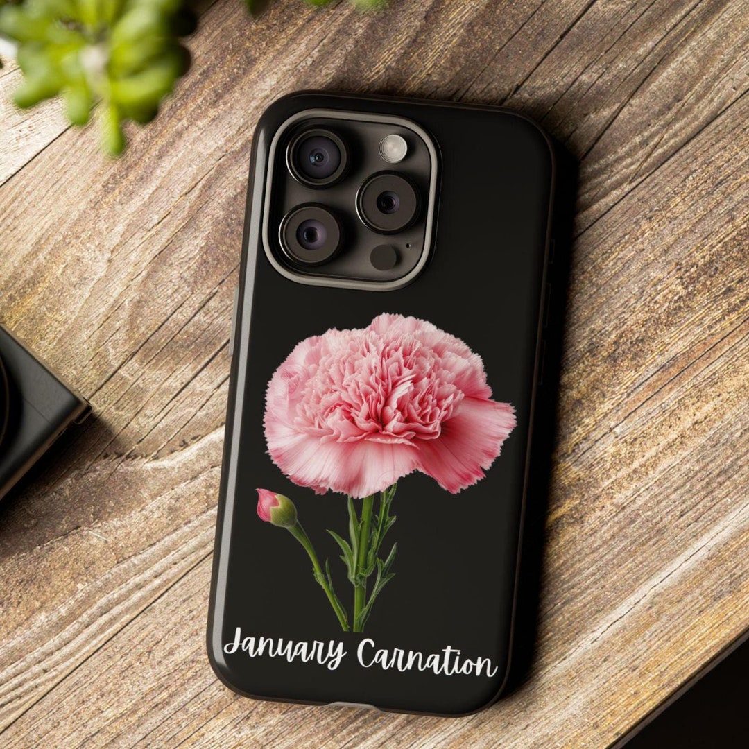 JANUARY CARNATION Birth Flower Case | Tough Cases for iPhone & Samsung ...