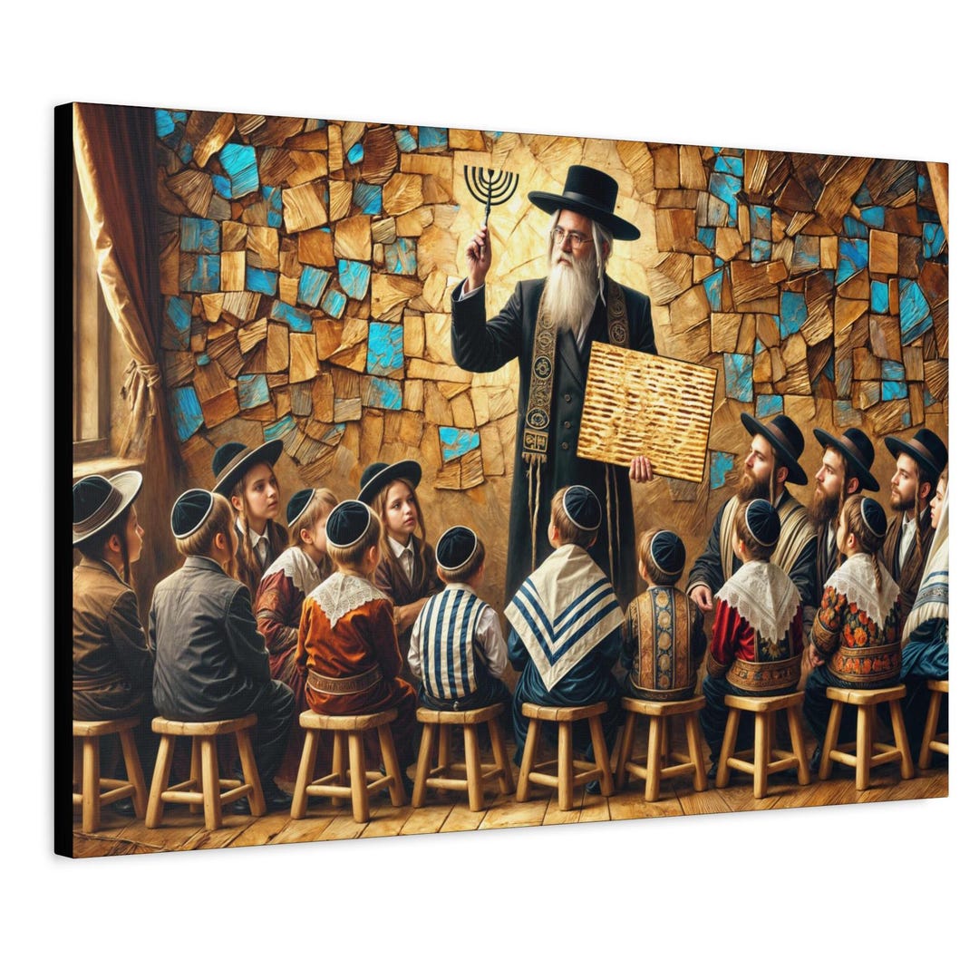 Telling the Passover Story | Pesach Jewish Wall Art | Judaica Gift ...