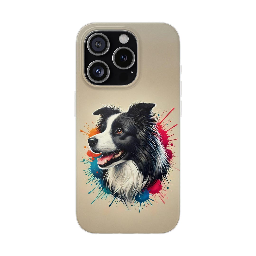 BORDER COLLIE iPhone Case Vibrant Flexi Case for Dog Lovers, Colorful ...