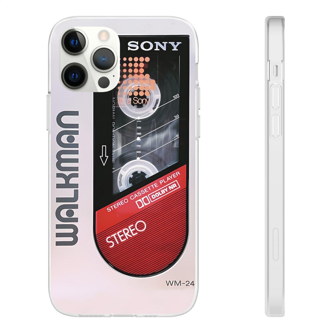Vintage 1985 Sony Walkman Colorful Design Flexible iPhone Case Trendy ...