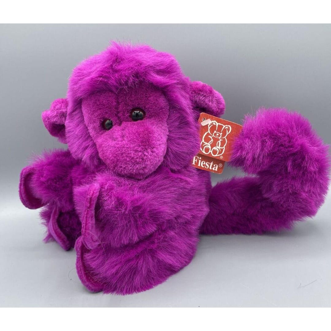 Vintage 1997 Fiesta Plush Monkey Flexible Tail Stuffed Animal Toy - Etsy