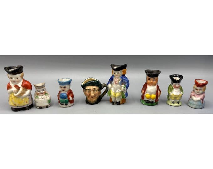 Vtg Miniature Character Toby Jugs Figurines Royal Doulton Occupied ...