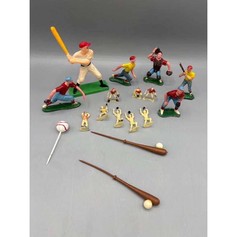 Vintage Baseball Player Figurines - Etsy UK
