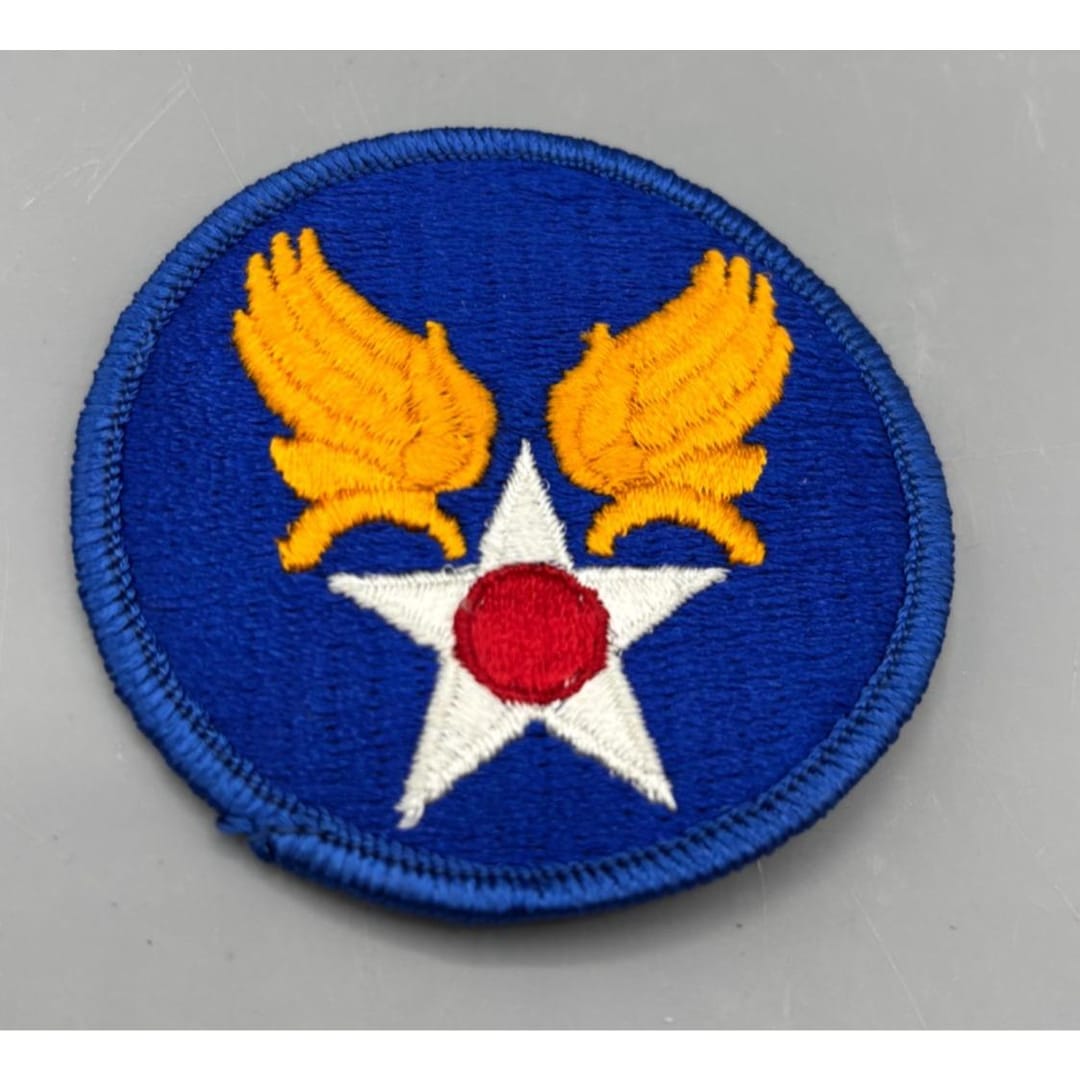 U.S. Army Air Corps Patch WWII Blue Round Embroidered Badge Collectible ...