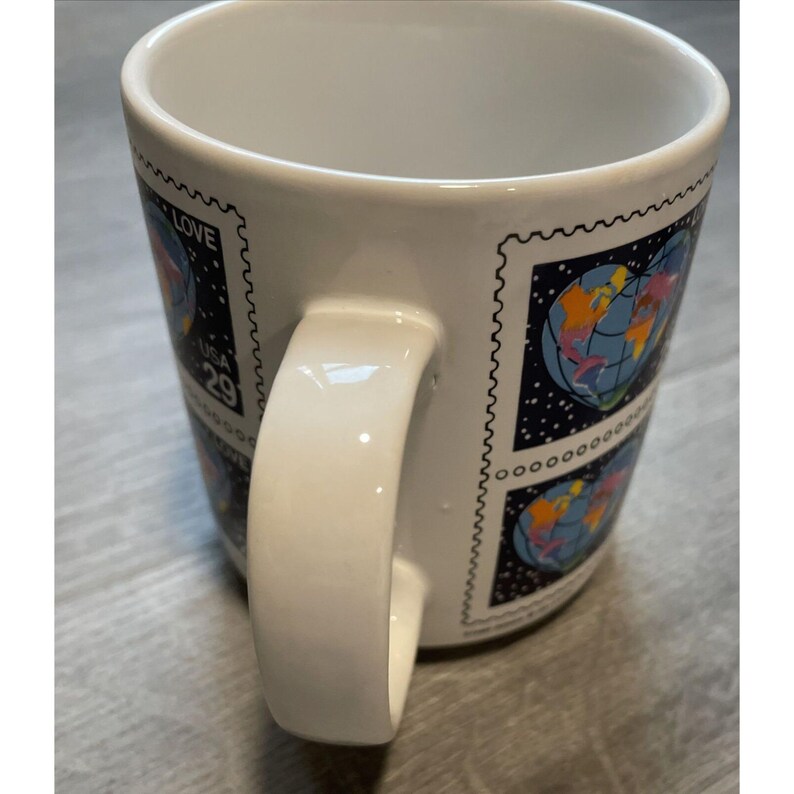 Vintage 90s USPS Love Stamp Coffee Mug, Collectible Papel Cup - Etsy