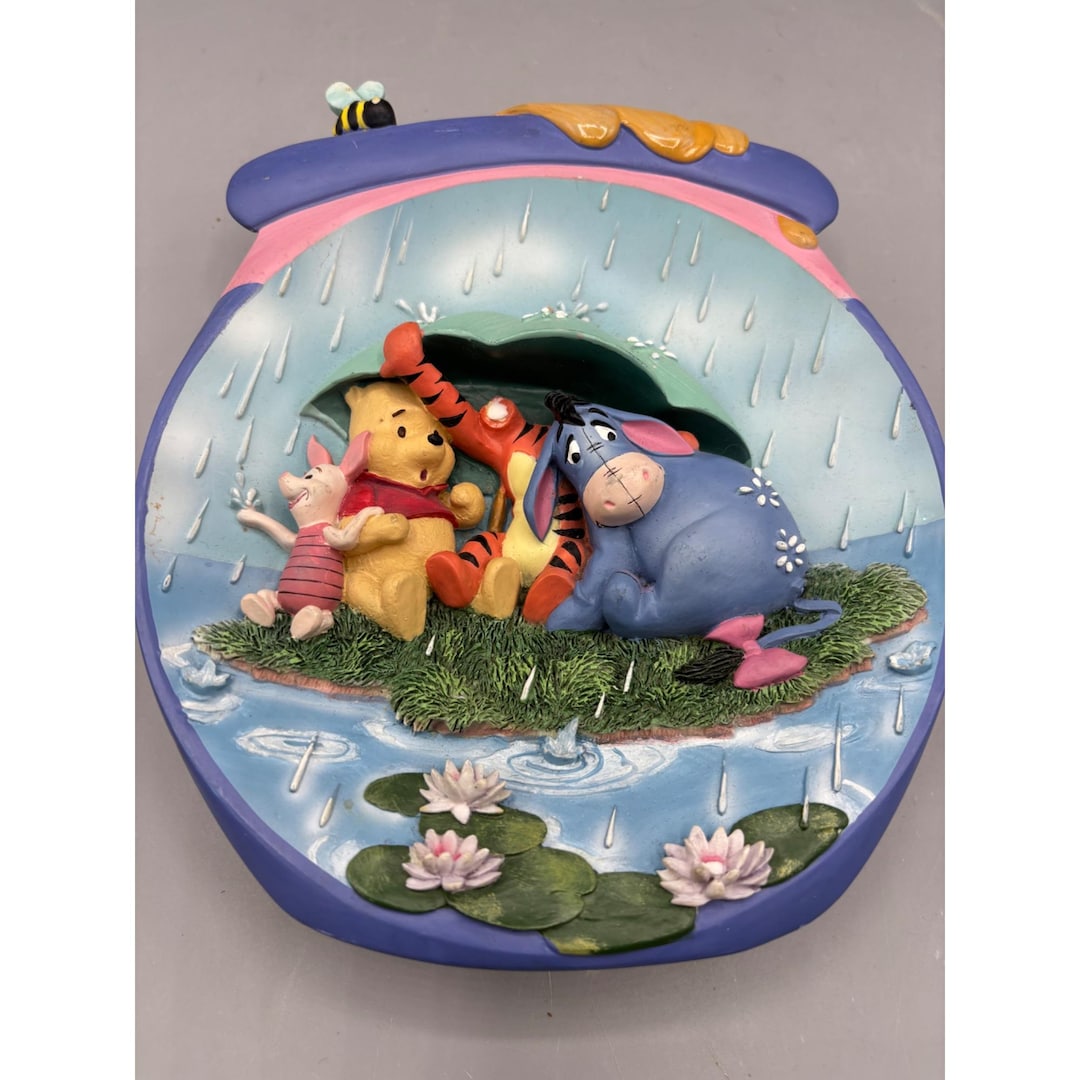 Bradford Exchange Disney Poohs Hunny Pot Adventures Plate Small Piece ...