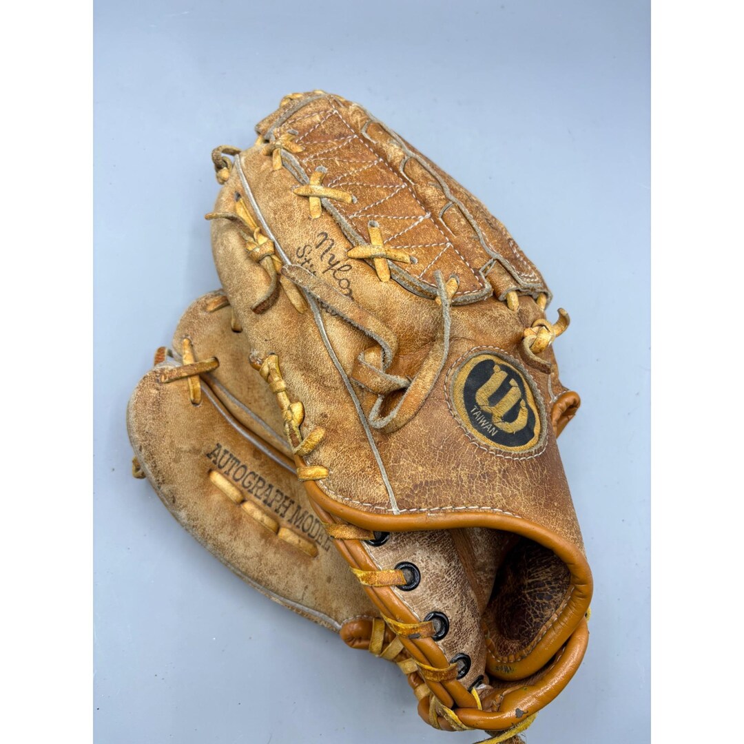 Vtg Wilson Mark the Bird Fidrych Autograph Model Baseball Glove Leather ...