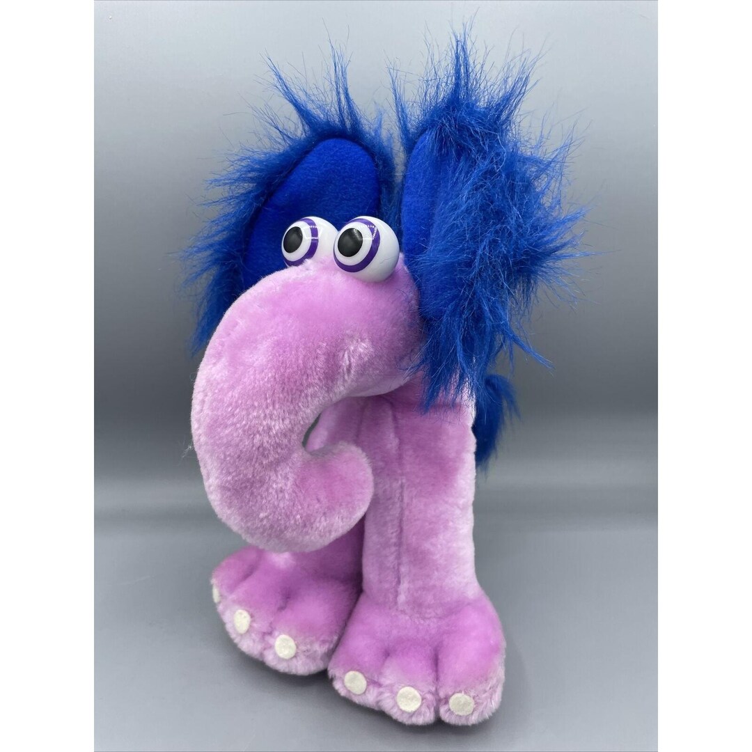 Vtg 1986 Alpha Critters p Plush Toy Purple Alphabet Letter - Etsy
