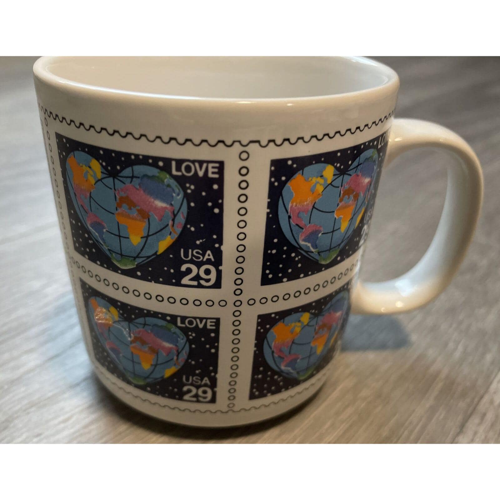 Vintage 90s USPS Love Stamp Coffee Mug, Collectible Papel Cup - Etsy