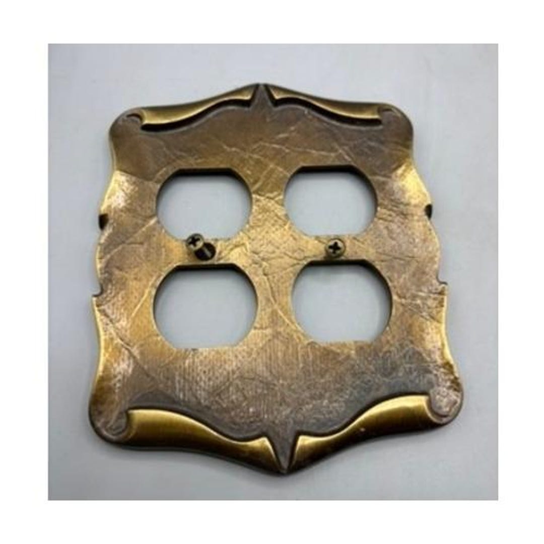 Vintage Double Outlet Cover Plate Amerock Carriage House Metal - Etsy