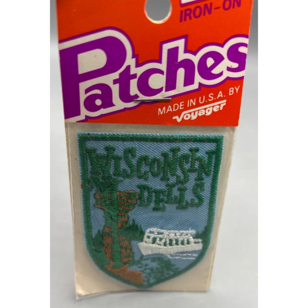 Vintage Voyager Wisconsin Dells Iron-on Patch Souvenir - Etsy