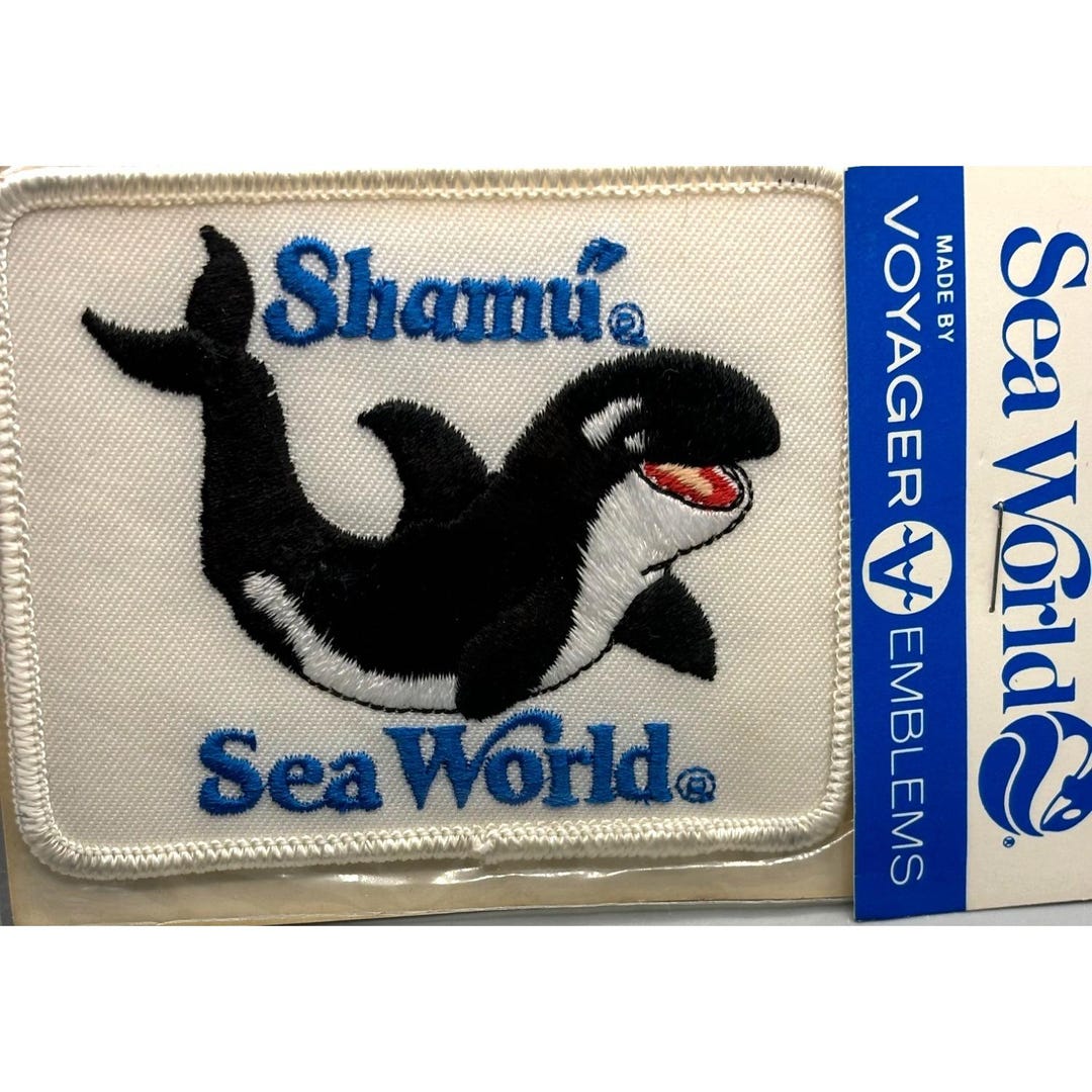 Vtg Shamu Sea World Killer Whale Iron-on Patch by Voyager Souvenir - Etsy